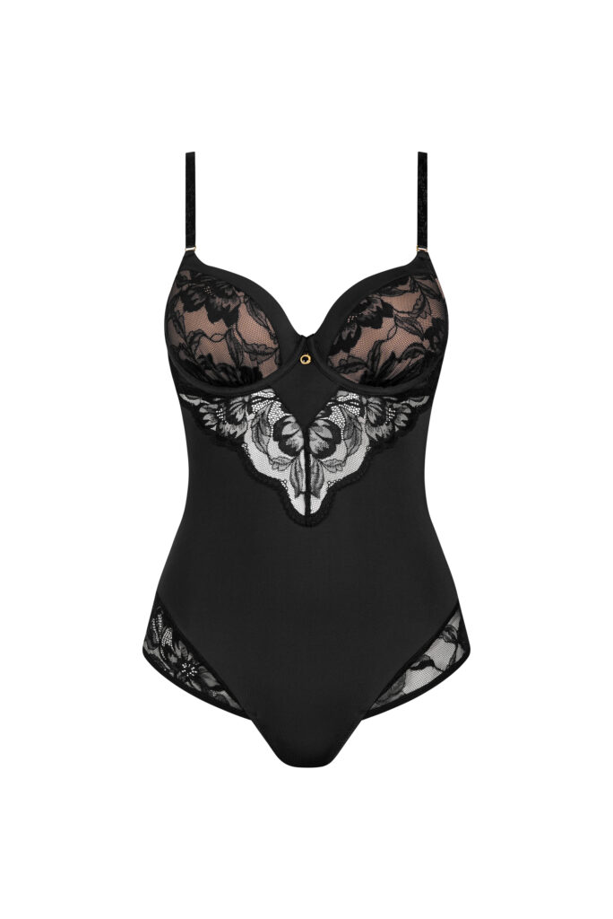 Lisca Robin Body met foam cup black | Lingerie By M